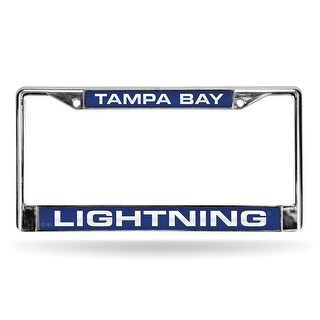 NHL Tampa Bay Lightning Laser Chrome Acrylic License Plate Wall Frame ...