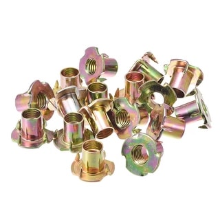 M10x16mm T-Nuts 4 Pronged Tee Nut Threaded Inserts for Wood 48pcs ...