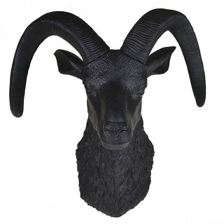 Sheep Head Wall Hanging Decoration Plastic black - Bed Bath & Beyond ...