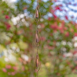 76" Long Antique Bronze Rain Chain with Bells - Bed Bath & Beyond ...