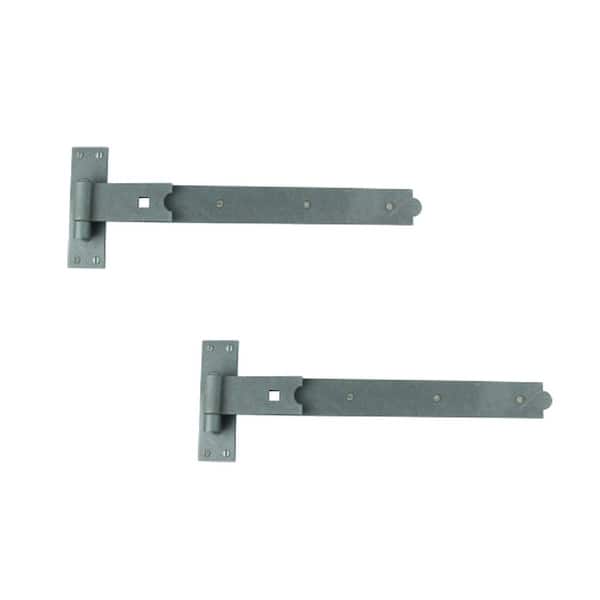 Black Pintle Offset Strap Hinge 19" L Wrought Iron with Hardware 3/4 ...