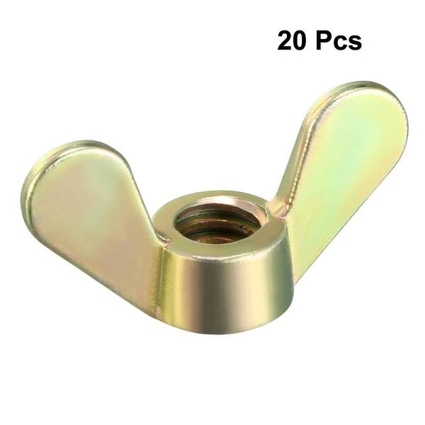 1/4" Wing Nuts Zinc Plated Fasteners Parts Butterfly Nut 20pcs - Bronze ...