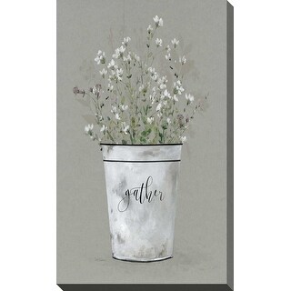 "Bouquet of Grace Bucket Gather (Vertical)" Print on Canvas - Bed Bath ...
