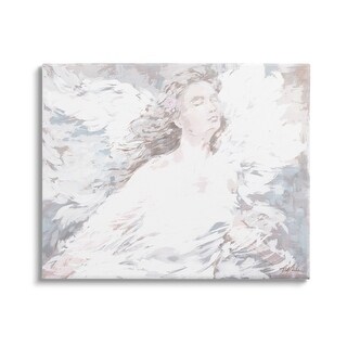 Stupell Flying Angel Woman Majestic Painting Stretched Canvas Wall Art ...