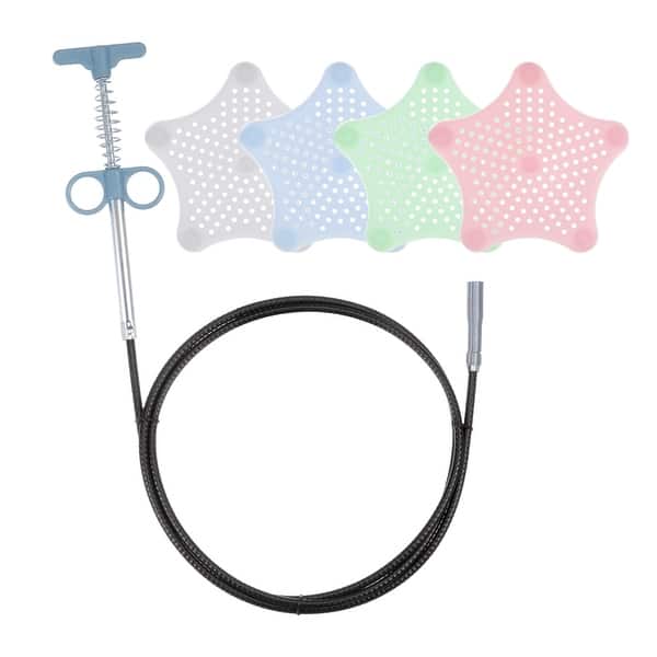 Flexible Grabber Claw Pick Up Tool 2 M Blue with Silicone Sink Strainer ...