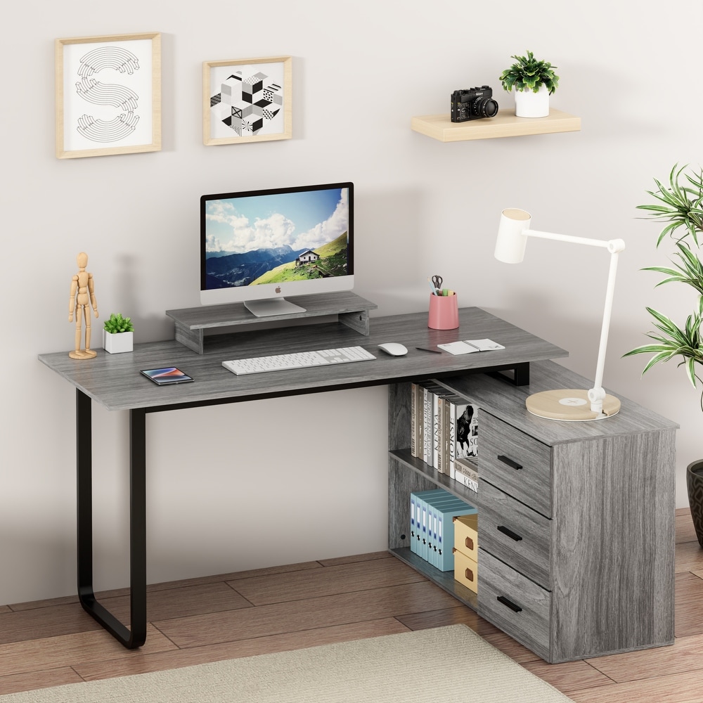 Grey L-Shaped Desks Desks - Bed Bath & Beyond