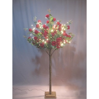 Large Red Rose Tree With 138 Warm White LEDs - N/A - Bed Bath & Beyond ...