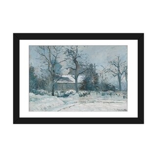 iCanvas "Piette's House at Montfoucault, Snow Effect, 1874 " by Camille ...