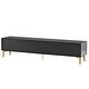 Rib Pattern TV Stand with 2 Storage Drawers and 2 Cabinets - Bed Bath ...