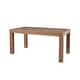 Aiden Fixed Top Wood Dining Table in Weathered Natural - N/A - Bed Bath ...