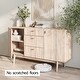 Living Skog Chelsea Buffet Sideboard TV Stand With Slatted Design and 3 ...
