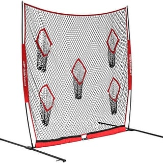 PowerNet QB Pass Accuracy Trainer 8x8 Portable Passing Net with 5 ...