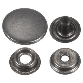 Press-Stud Cap Buttons Metal Snap Fastener Alloy Sew-on Snap Buttons ...