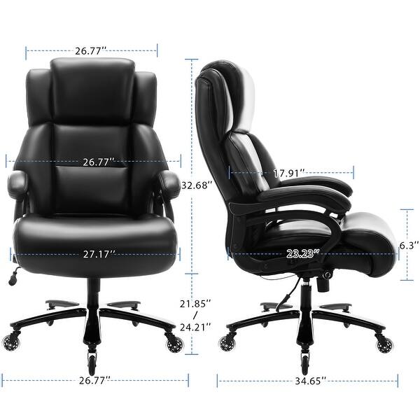 Ergonomic Office Chair High Back LeatherSoft Overstuffed - Bed Bath ...