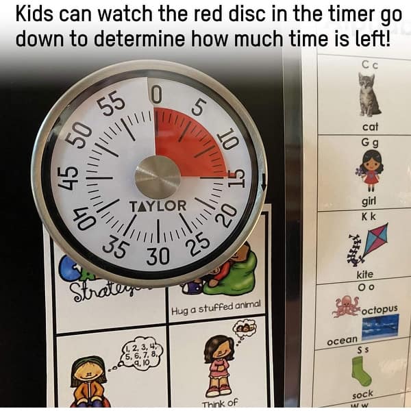 Taylor Precision Products Mechanical Rotating Timer - 6" x 4.5" x 1 ...