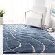 SAFAVIEH Florida Shag Staka Abstract Waves 1.2-inch Area Rug - Bed Bath ...