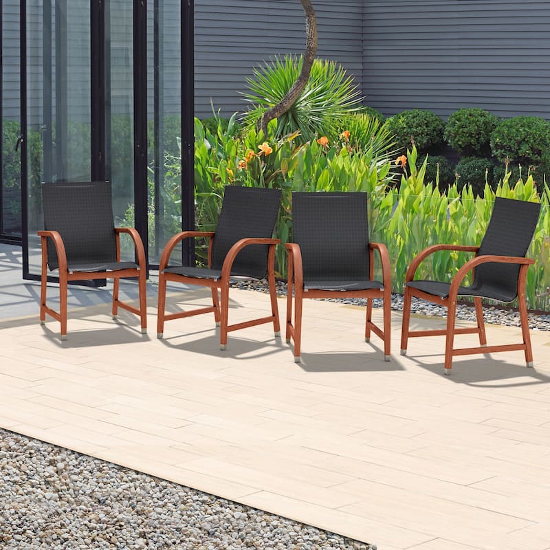 Tottenville Amazonia Outdoor Patio Dining Armchairs by Havenside Home ...