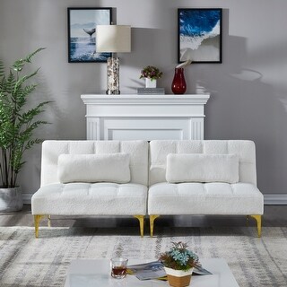 Futon Sleeper Sofa Bed, Folding Sofa Chair, Teddy Loveseat Recliners ...