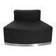 LeatherSoft Convex Chair w/Stainless Steel Base - Reception Furniture ...