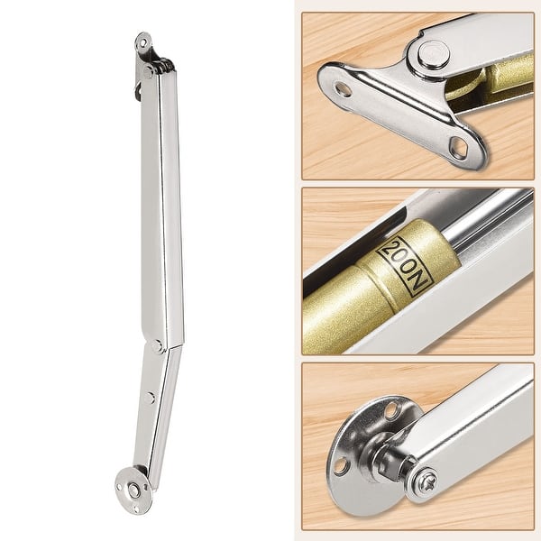 200N Gas Struts Soft Close Lid Support Hinges Automatic Slow Lowering ...