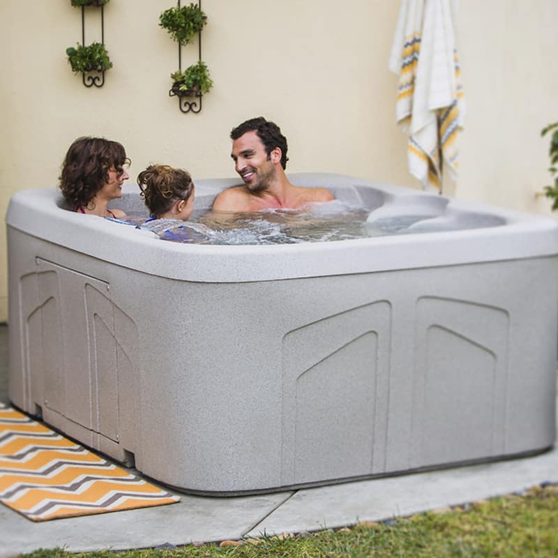 Lifesmart LS450DX 7-Person 22-Jet 110v Plug and Play Spa with Waterfall ...