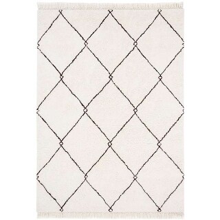 Allefra Diamond Pattern Berber Shag Rug - Bed Bath & Beyond - 40313044