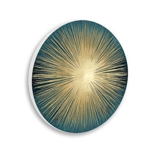 Stupell Abstract Deco Sunburst Shape Over Dark Blue, 12 x 12, Design By ...