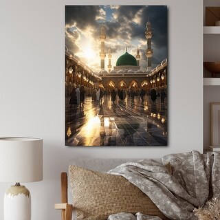 Designart "Islam Art Prophets Mosque" Islam Canvas Wall Art - Bed Bath ...
