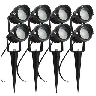 8Pack 5W Low Voltage Landscape Lights Outdoor 24V AC/DC Focusing Lens ...