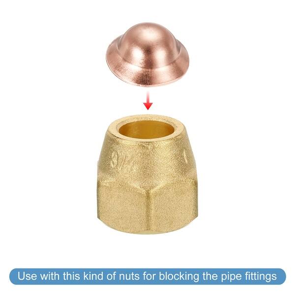 30pcs Copper End Cap Pipe Fitting Sweat Plug Connection 6x13mm HVAC ...
