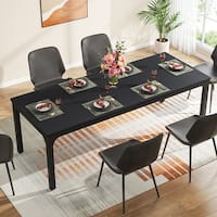 Dining Table for 6-8 Person, 78 inch Long Rectangular Kitchen Dining ...