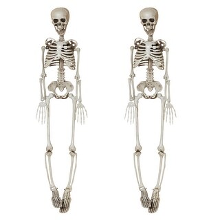 Set of 2 Spooky Hanging Skeletons - Bed Bath & Beyond - 37906914