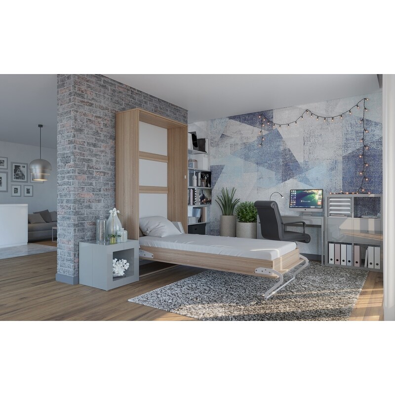 MILANO Wall Bed with mattress 35.4 x 78.7 inch On Sale Bed Bath Beyond 33609100