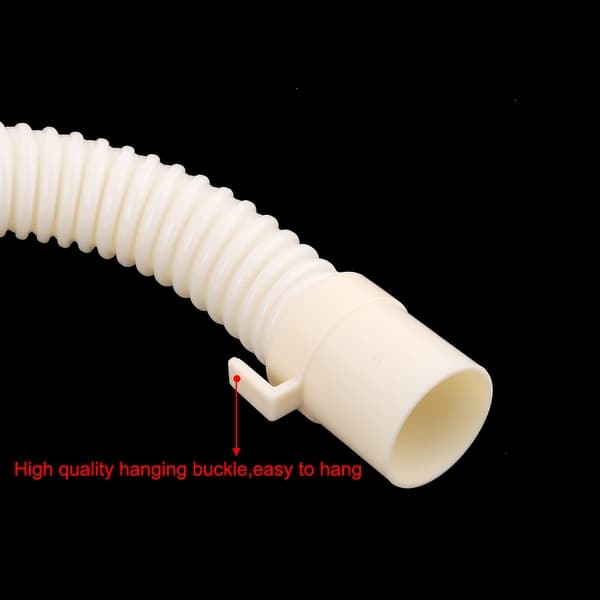 6.6Ft PVC Washing Machine Drain Hose Washer Water Pipe Connector Beige ...