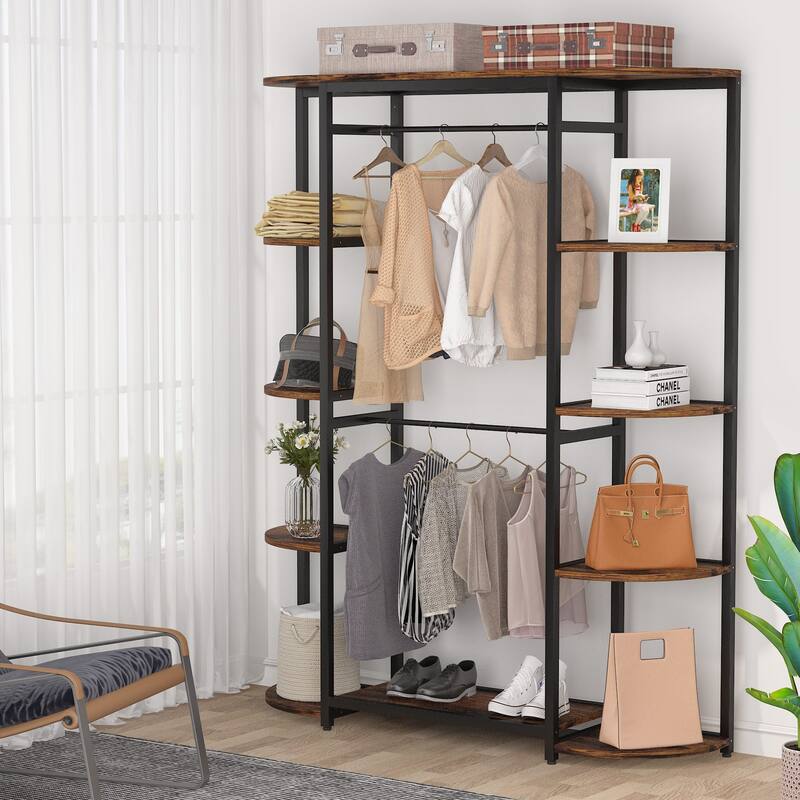 70" Free-Standing Closet Organizer, 4-Tier Storage Shelf - Overstock ...
