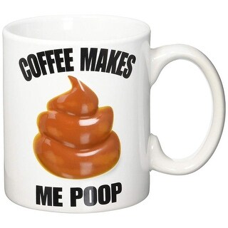 Coffee Makes Me Poop 12oz Ceramic Coffee Mug - Multi - Bed Bath ...