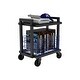 2-Tier Cart System Narrow Mobile Storage Interchange Shelves and ...