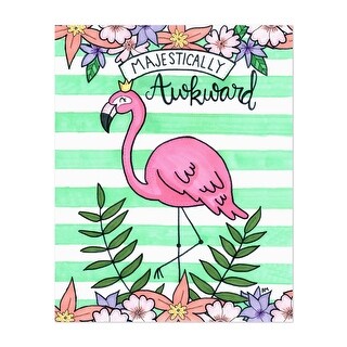 Awkward Flamingo Illustrations Animals Humor Nature Art Print/Poster ...