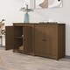 vidaXL Sideboards 2 pcs 27.6"x13.8"x31.5" Solid Wood Pine - Bed Bath ...