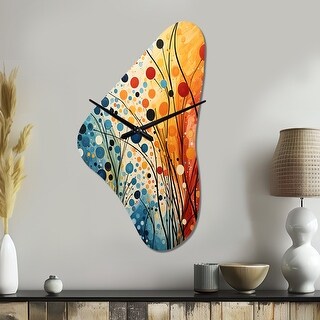 Colorful Mid Century Dynamic Duality III - Abstract Midcentury Wall ...