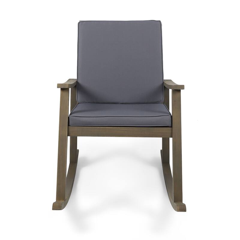 Candel Outdoor Acacia Wood Rocking Chair (Set of 2) by Christopher ...