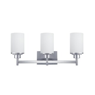 Brio Lighting Tyson 3-Light Dimmable Glass Bathroom Vanity Light - Bed ...