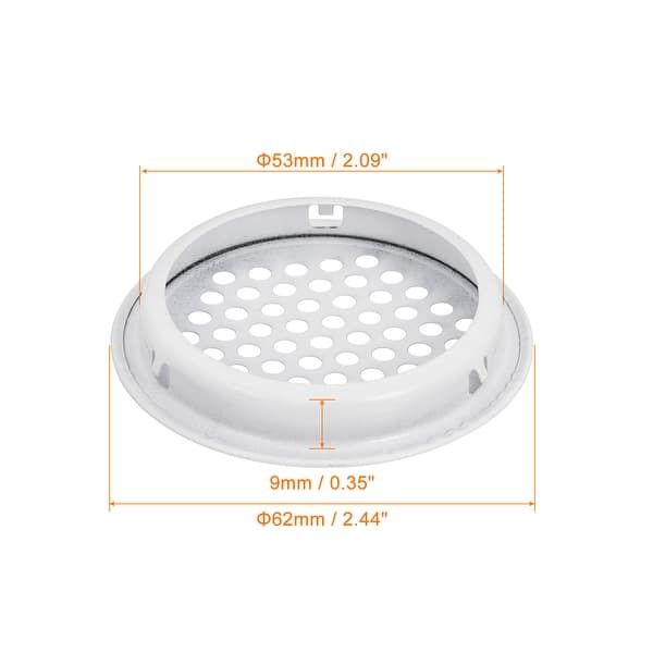 53mm Circular Soffit Vent, 30pcs Stainless Steel Circular Air Vents ...