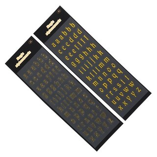 2 Sheets Vinyl Letters Stickers Kit Self Adhesive Decals (Lowercase ...