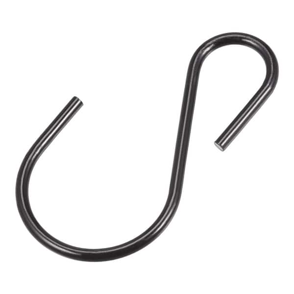 30pcs S Hooks 1.8 x 0.9 Inch Indoor Outdoor S Shaped Hanger Black - Bed ...