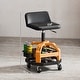 Adjustable Height Rolling Creeper Garage Stool With Tool Tray - Bed ...