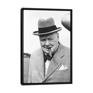 iCanvas "Winston Churchill Portrait" by Unknown Artist Framed Canvas ...