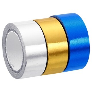 Metallic Washi Tape 15mmx5m, 3 Pack Tapes Adhesive - 15mmx5m - Bed Bath ...