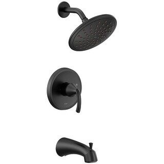 Moen Glyde Tub and Shower Trim Package with 1.75 GPM Single Function ...