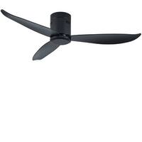 52"Flush Mount Low Profile Ceiling Fan,Black - Bed Bath & Beyond - 37509335